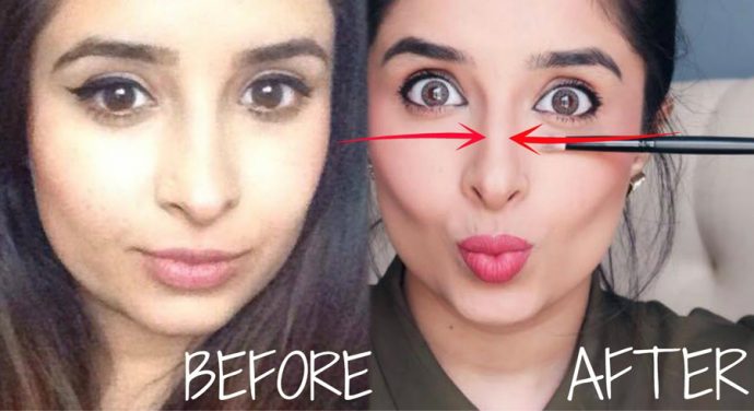Want to make your nose look smaller? Learn these useful makeup tricks ...