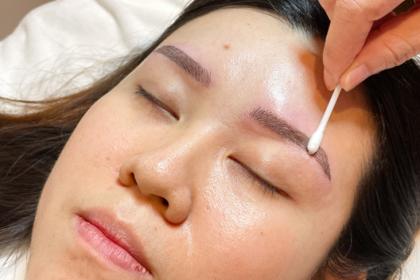 This brow embroidery technique from Korea gives you feathered, natural ...
