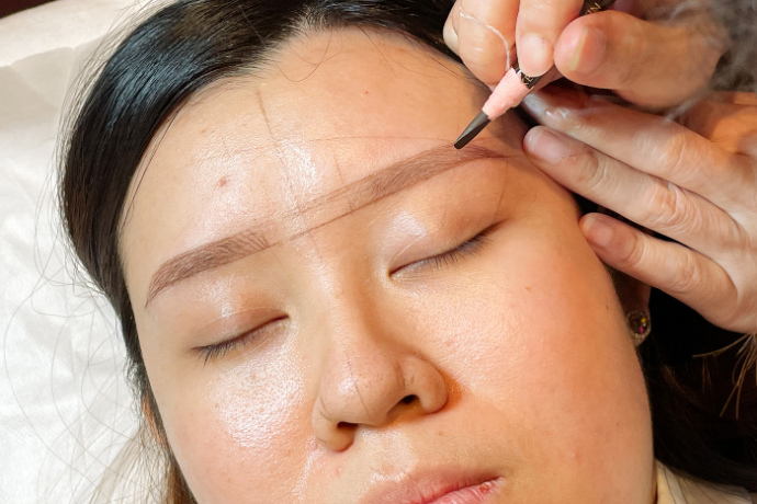 This brow embroidery technique from Korea gives you feathered, natural ...