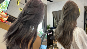 "Milk tea" beige hair is officially trending in Singapore!