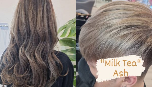 "Milk tea" beige hair is officially trending in Singapore!