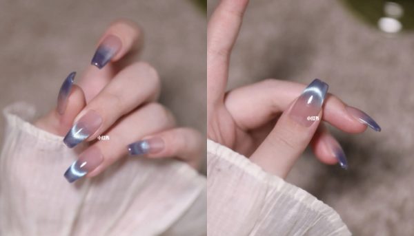 Here's how to wear "cat eye" manicures' moon-shaped shine!