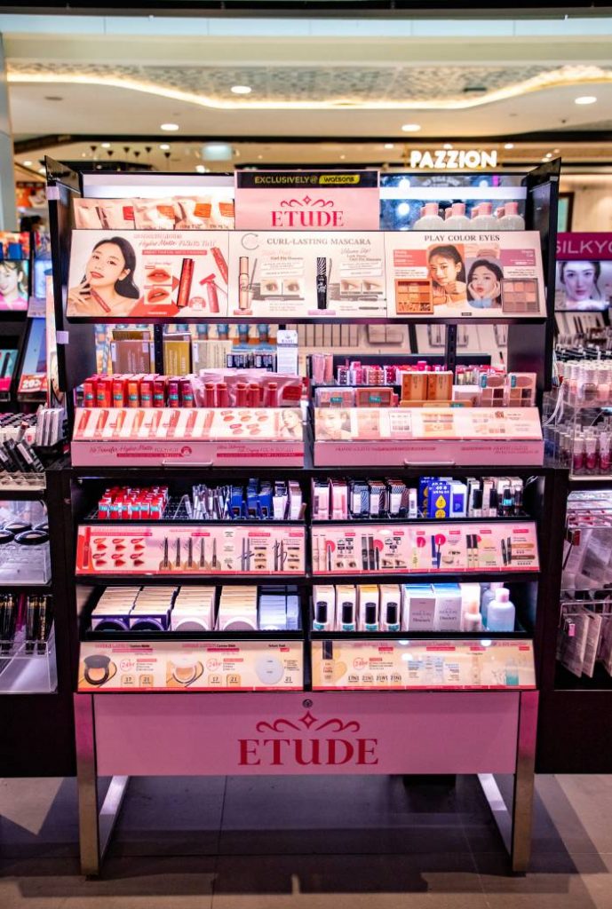 Watsons stores you can find ETUDE products at in Singapore