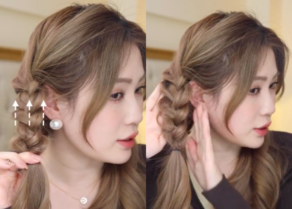 How to achieve Angelababy's "princess hair" and "double braid" - we'll ...