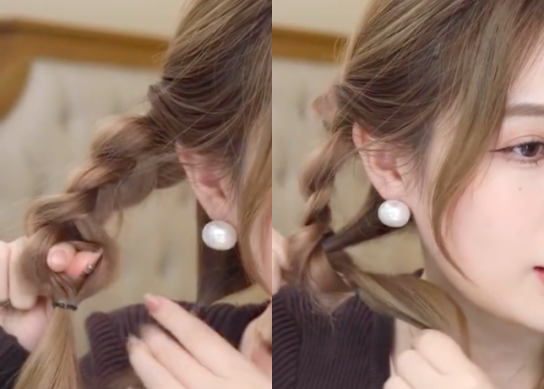 How to achieve Angelababy's "princess hair" and "double braid" - we'll ...