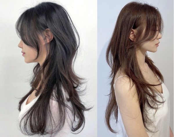 The Korean airy cut is the popular hairstyle of the season