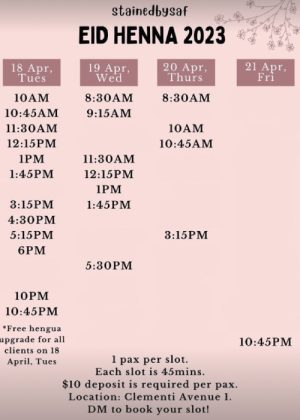 10 henna artists in Singapore to visit for Hari Raya 2023!