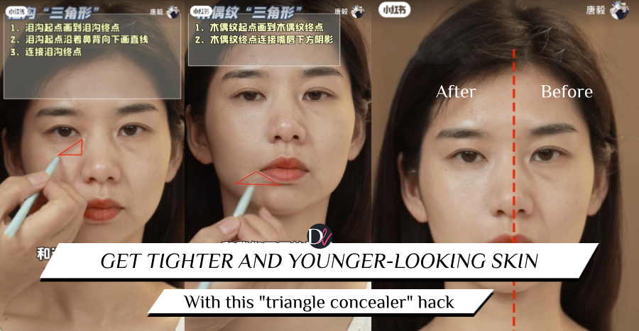 This TikTok-viral "triangle concealer" hack can give you facelift-like ...