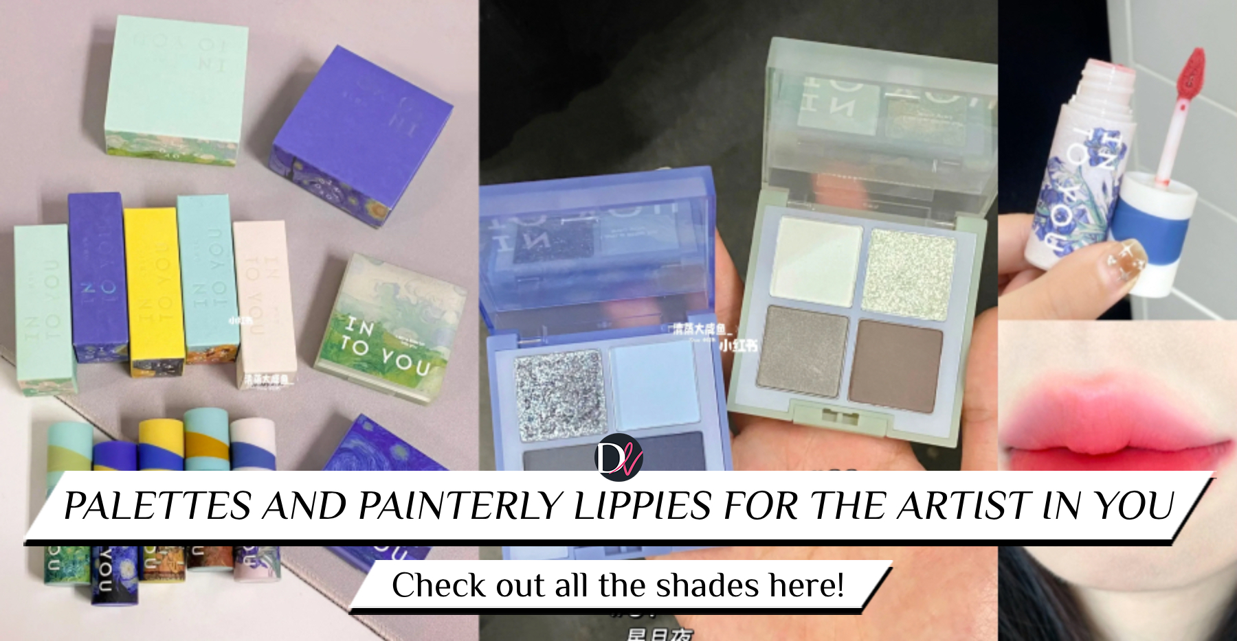 This Van Gogh-inspired makeup collection has "milk tea" lippies and eyeshadow shades reminiscent ...