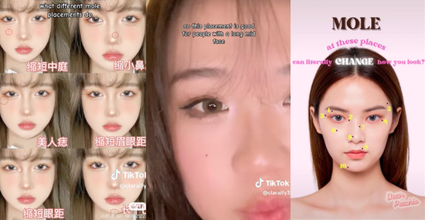 Drawing moles in these areas can literally change your face - we show ...