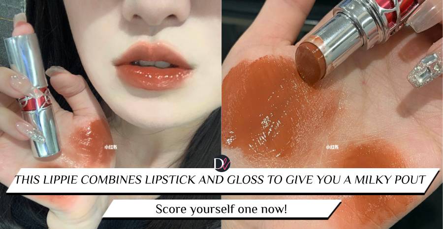 This "rose oolong milk tea" lipstick will leave you with the glossiest ...