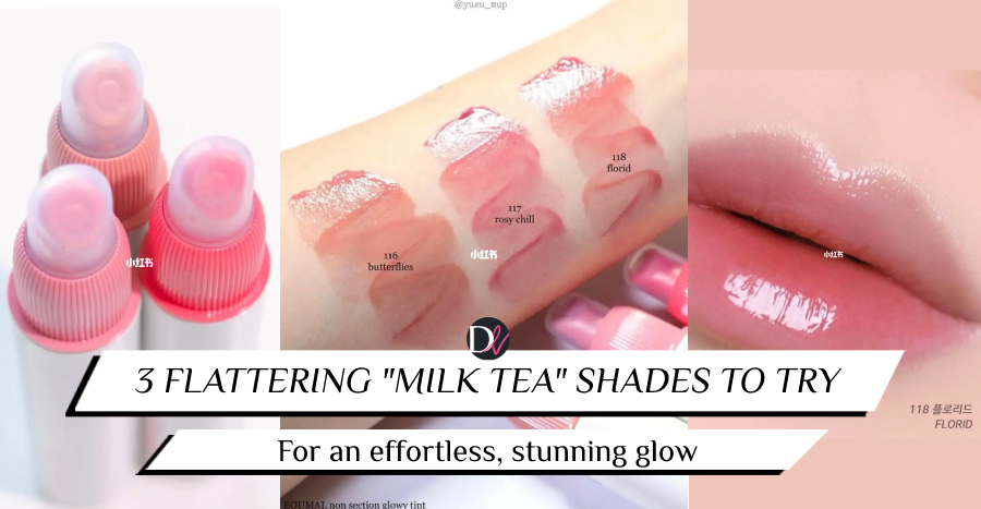 These sheer and glossy "milk tea" lippies will give you a glazed donut ...