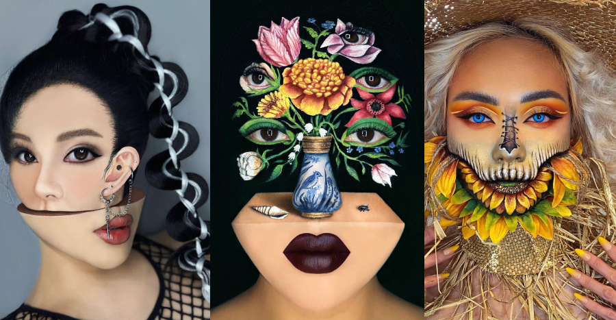 This makeup artist's trippy 3D makeup will totally mess with your brain ...