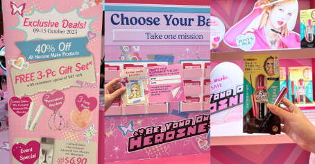 Redeem free samples and enjoy 40% off everything at the HEROINE MAKE X ...