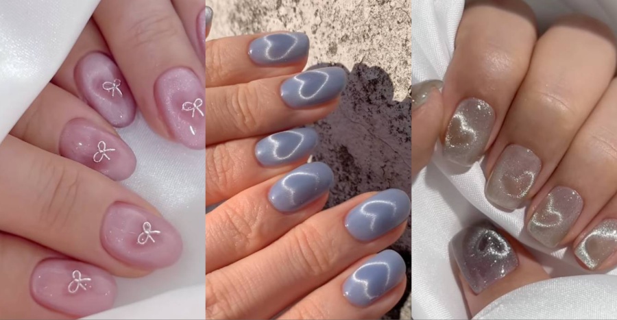 We’re in Love With These Cat-Eye Heart Nails Spotted on Douyin — 10 ...