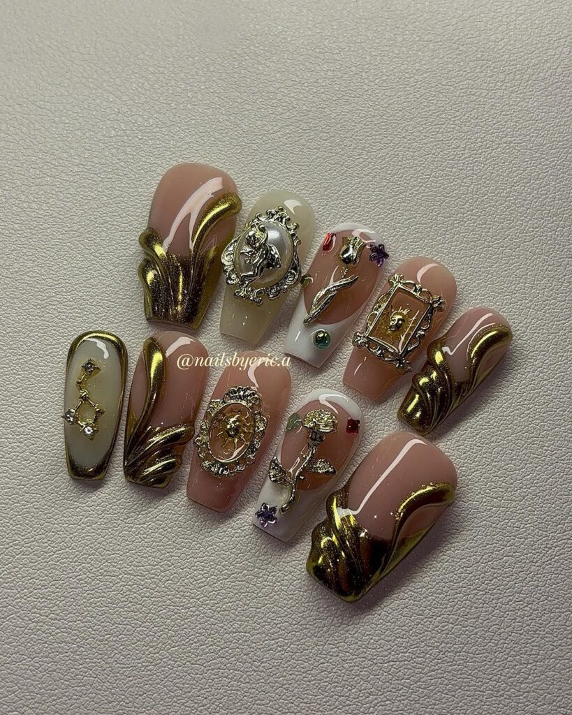 15 Bridgerton-Inspired Nail Designs to Make You Feel Like the Diamond ...