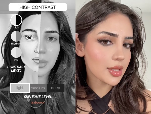 TikTok’s Contrast Makeup Theory: Which Suits You?